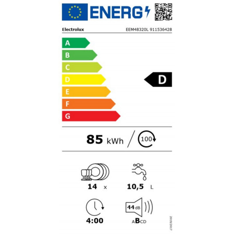 EEM48320L Съдомиялна машина за вграждане Electrolux EEM48320L